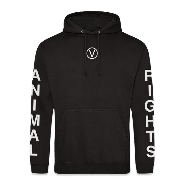 Animal Rights Black Pull-On Hoodie – Moby UK
